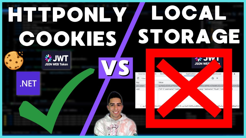 Why HttpOnly Cookies Are SAFER Than Local Storage! Using HttpOnly Cookie With JWT .Net 6 API ...