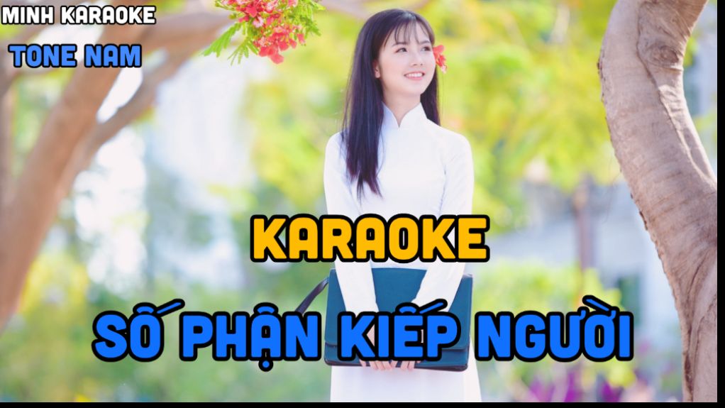 Số Phận Kiếp Người ( Karaoke ) tone Nam l Minh karaoke - COS.TV
