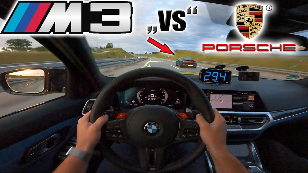 Crazy 2021 M3 Competition meets Porsche 992 and Macan Turbo on German ...