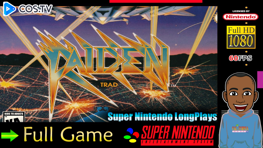 Raiden Trad [Complete LongPlay] (Snes) (Super Nintendo) - COS.TV