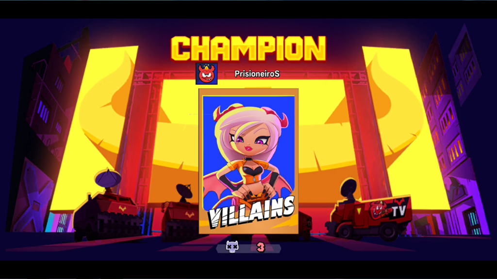 Fiquei em primeiro lugar com a Lily nessa gameplay de Villains Robot Battle Royale - COS.TV