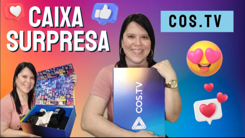 Recebi a CAIXA SURPRESA da COS.TV 😍🙌 | Mostrando os Presentes 🎁 | # ...