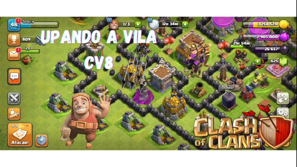 Clash of clans!! 🔥Upando vila CV8🔥 - COS.TV