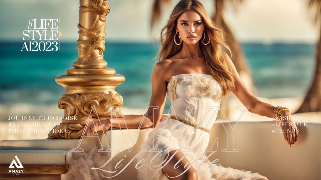 AI "Journey to Paradise: Captivating Photoshoots on Exotic Beaches" by Amazy Life - COS.TV