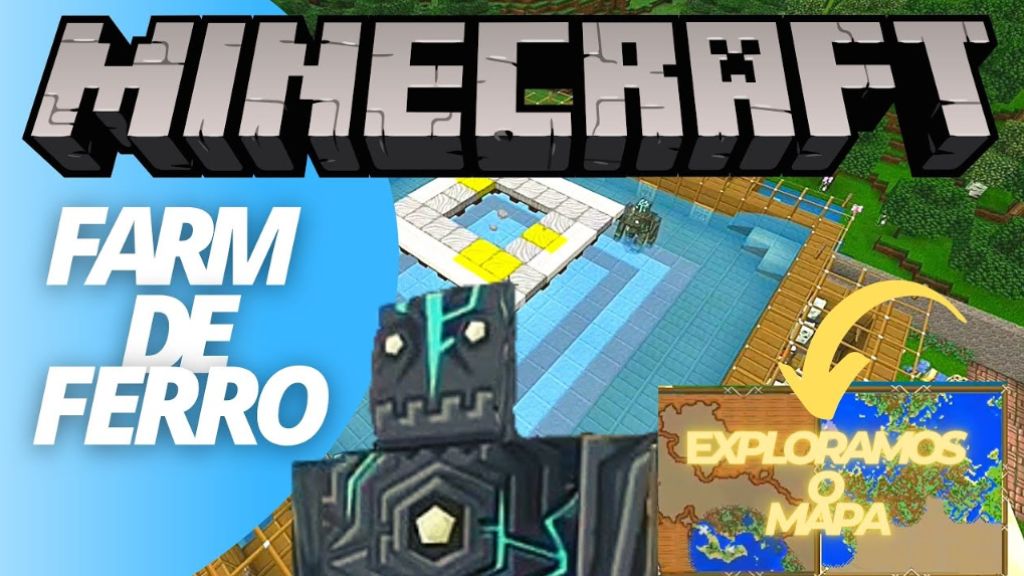 FARM DE FERRO MINECRAFT - EXPLORAMOS O MAPA - COS.TV