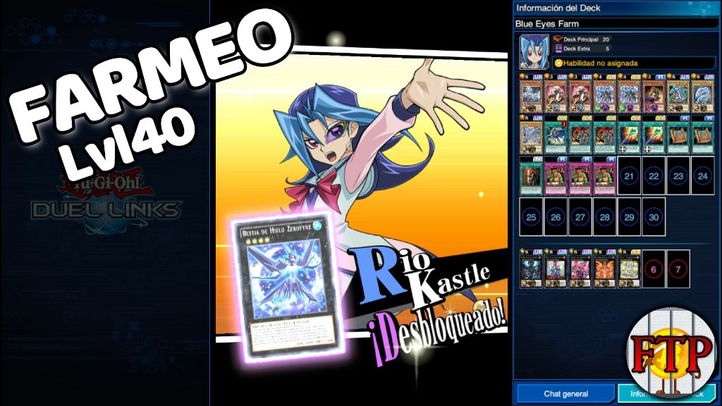Como Farmear a Rio Kastle Lv 40 [Deck F2P] | Yu-Gi-Oh! Duel Links | #FreeToPay - COS.TV