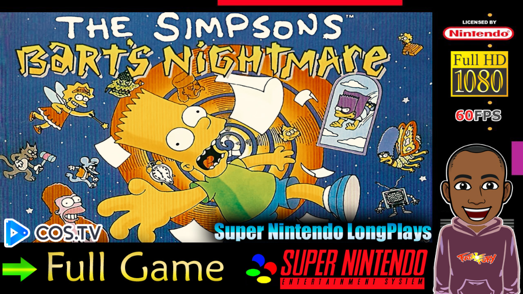 The Simpsons Bart's Nightmare [Complete LongPlay] (Snes) (Super ...