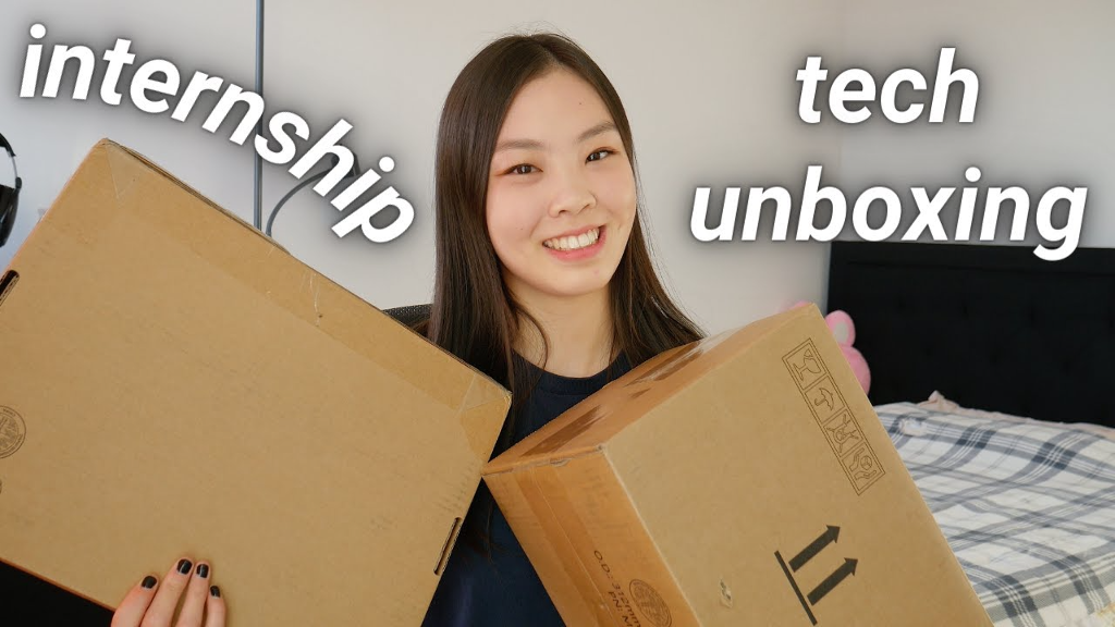 HUGE Tech Unboxing For My Internship the entire setup 📦 - COS.TV