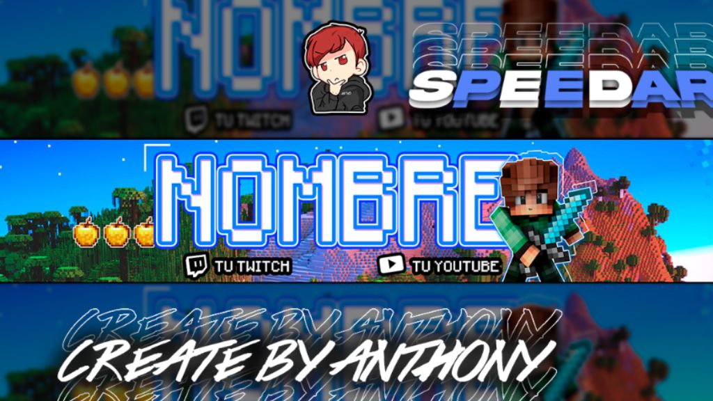 Banner Minecraft - SpeedArt - COS.TV