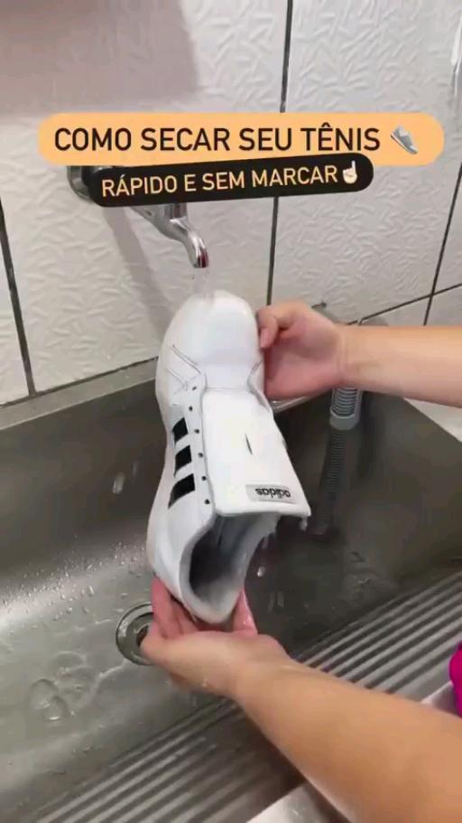 dica pra secar o tênis mais rápido - COS.TV