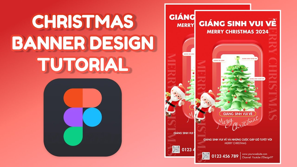 Làm Thế Nào để Tạo Banner Giáng Sinh Ấn Tượng- How to Create an ...
