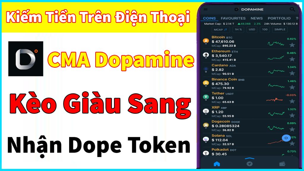 #blockchain CMA DOPAMINE KÈO VÍ GIỐNG TRUST WALLET NHẬN DOPE TOKEN - COS.TV
