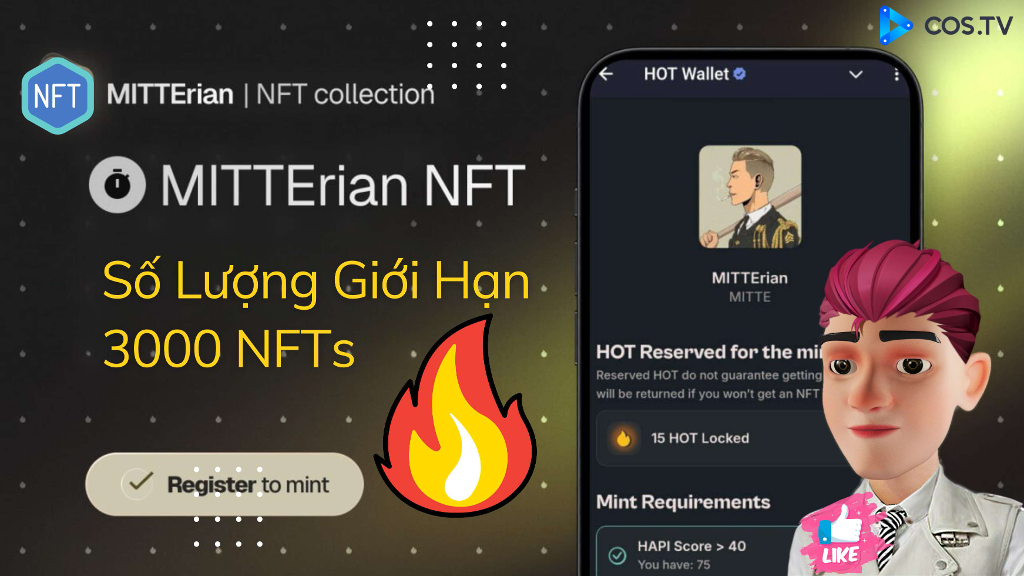 #HOT Wallet | Mint NFT của Bộ Sưu Tập MITTErian Số Lượng Giới Hạn 3000 cái. Cực Hot! - COS.TV