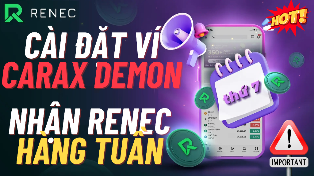 Hướng dẫn tạo ví Carax Demon Wallet và liên kết với Remitano nhận RENEC thành công 100%.mp4 - COS.TV