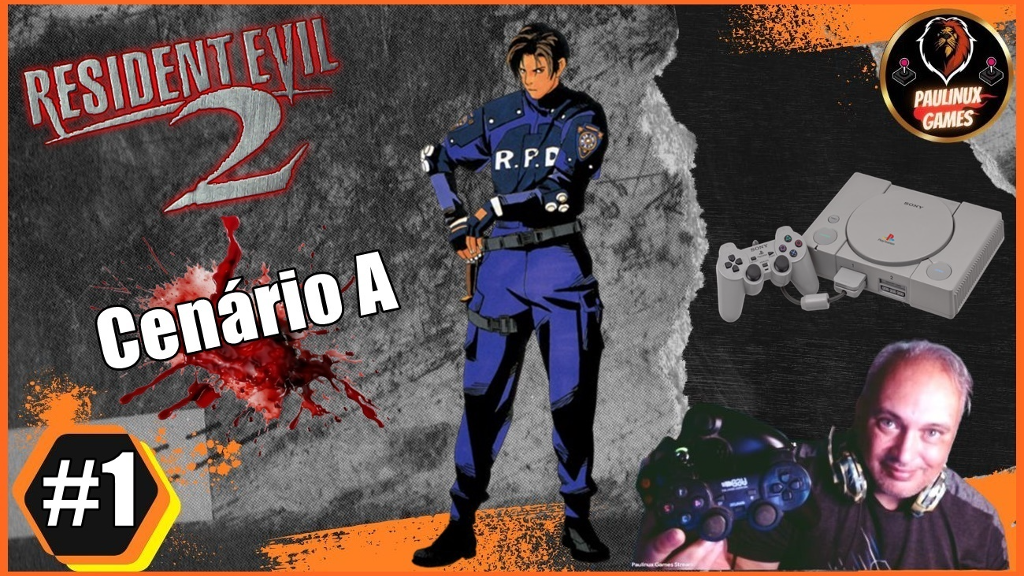 Resident Evil 2 - Playstation #1 (Leon A) - COS.TV