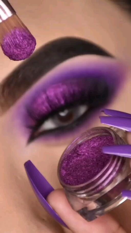 💜💜MAKEUP TUTORIAL/PURPLE LOOK - COS.TV