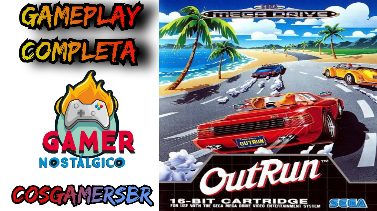 OutRun -- Mega Drive -- Gameplay Completa -- CosGamersBR - COS.TV