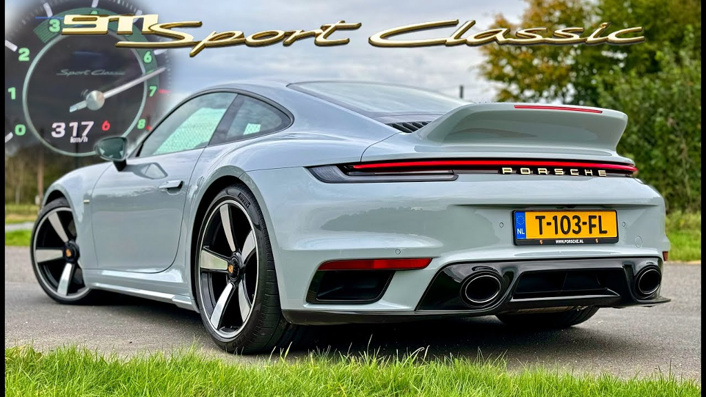 PORSCHE 992 SPORT CLASSIC 317KMH REVIEW on AUTOBAHN - COS.TV
