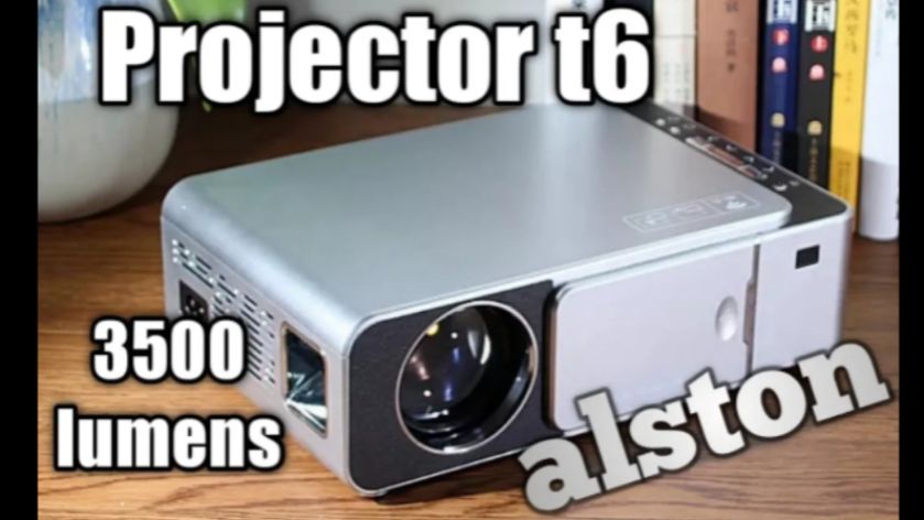 alston t6 mini led projector - projetor t6 android 3500 lumens - COS.TV