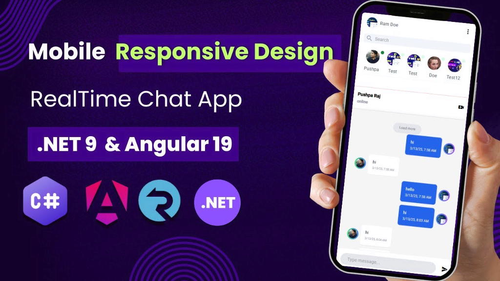 Build a Mobile-Responsive Real-Time Chat App with Angular 19 & .NET 9 SignalR - COS.TV