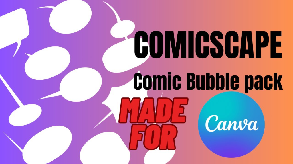 Comic Bubble Pack made for Canva - COS.TV