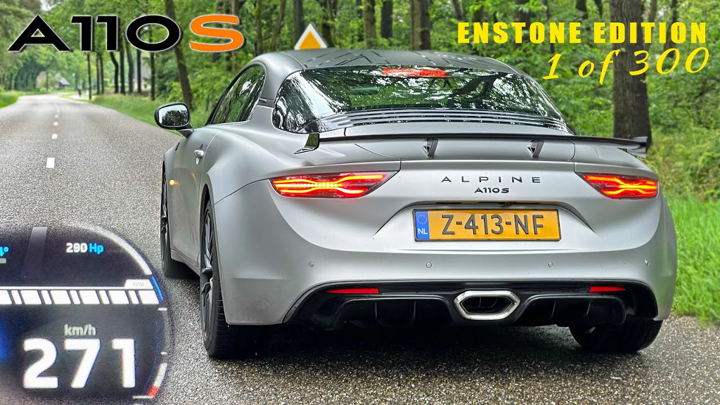 Alpine A110S Enstone 0-270 Acceleration TOP SPEED & SOUND - COS.TV