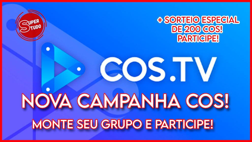 Nova campanha da COS.TV + Sorteio de 200 cos! - COS.TV