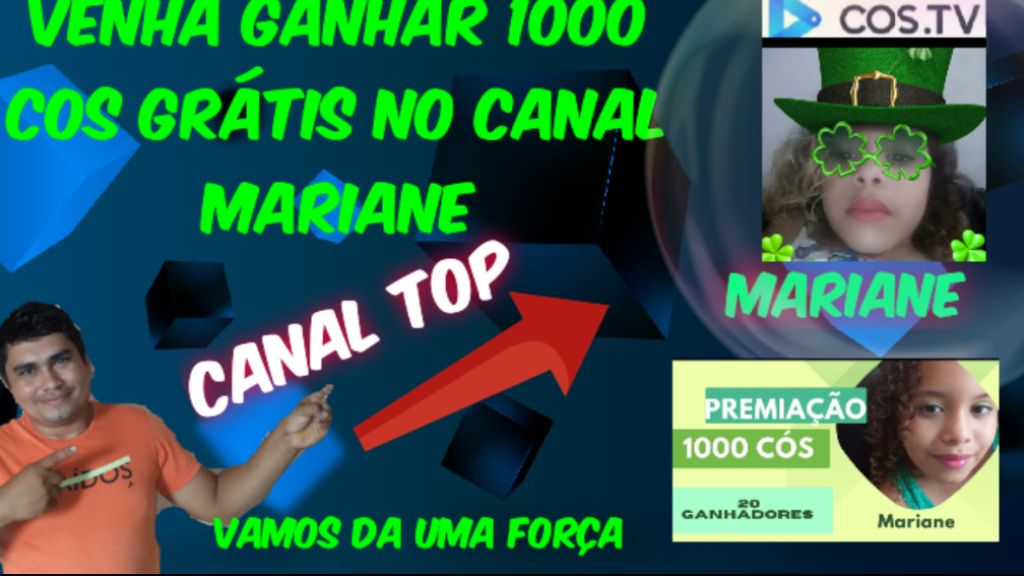 Venha conhecer o Canal (MARIANE) E TENHA A CHANCE DE GANHAR COS GRÁTIS ...