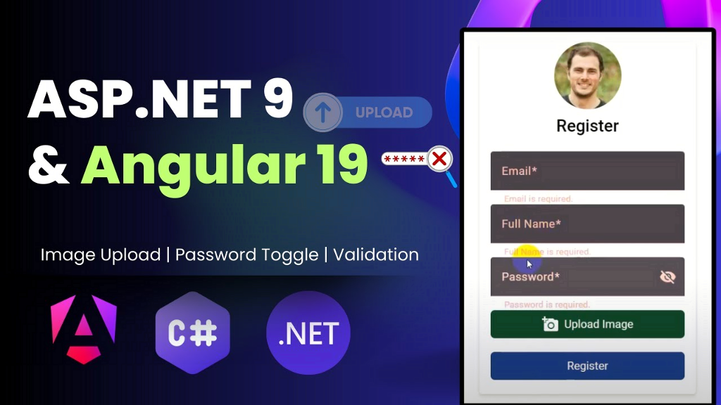 Let's Build Register Form & Auth Service Angular 19 & ASP .NET 9 - COS.TV