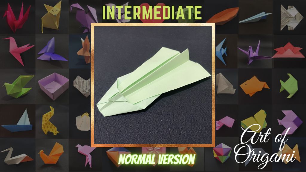 Origami Intermediate Plane Airplane 7 Normal Version - COS.TV