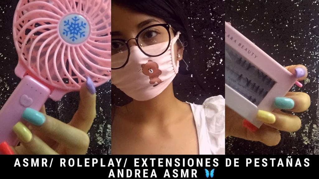 ASMR/ ROLEPLAY/ TE PONGO EXTENSIONES DE PESTAÑAS/ Andrea ASMR 🦋 - COS.TV