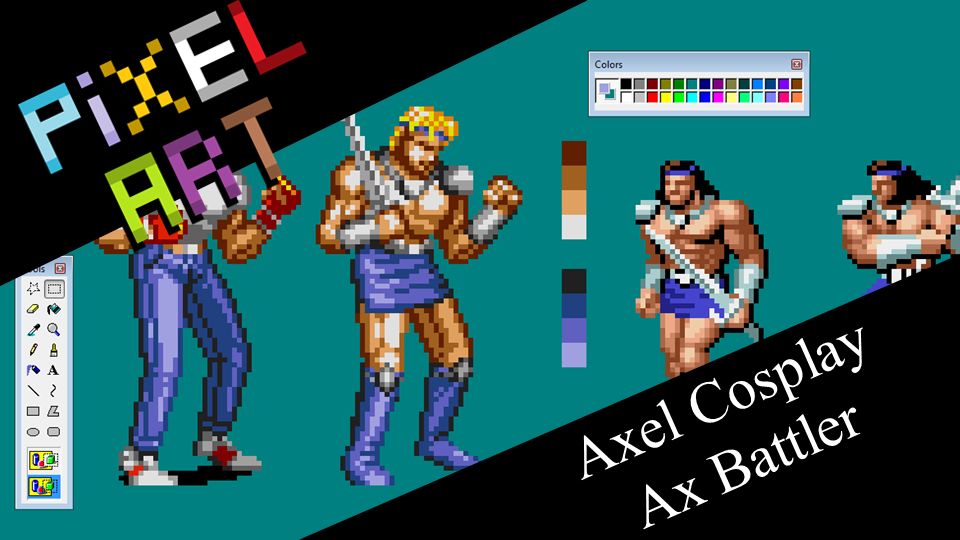 Pixel Art - Axel Cosplay Ax Battler - COS.TV