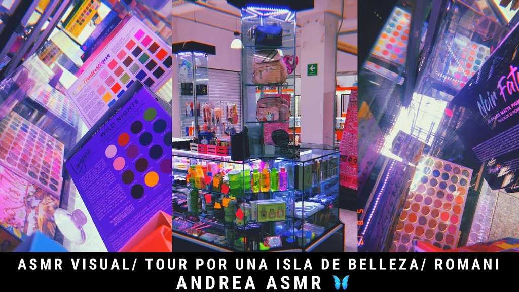 ASMR/ Tour por una isla de cosméticos/ Tapping/ Visual/ Relajante ...