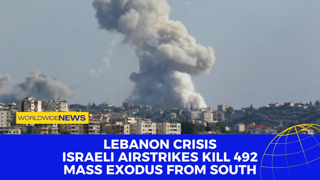 Lebanon Crisis: Israeli Airstrikes Kill 492, Mass Exodus from South ...