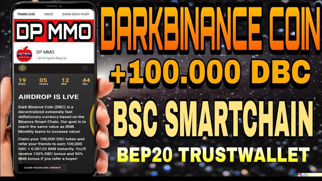 Claim Airdrop Nhận 100.000 Token Dark Binance Coin (DBC), Mạng BSC Ví ...
