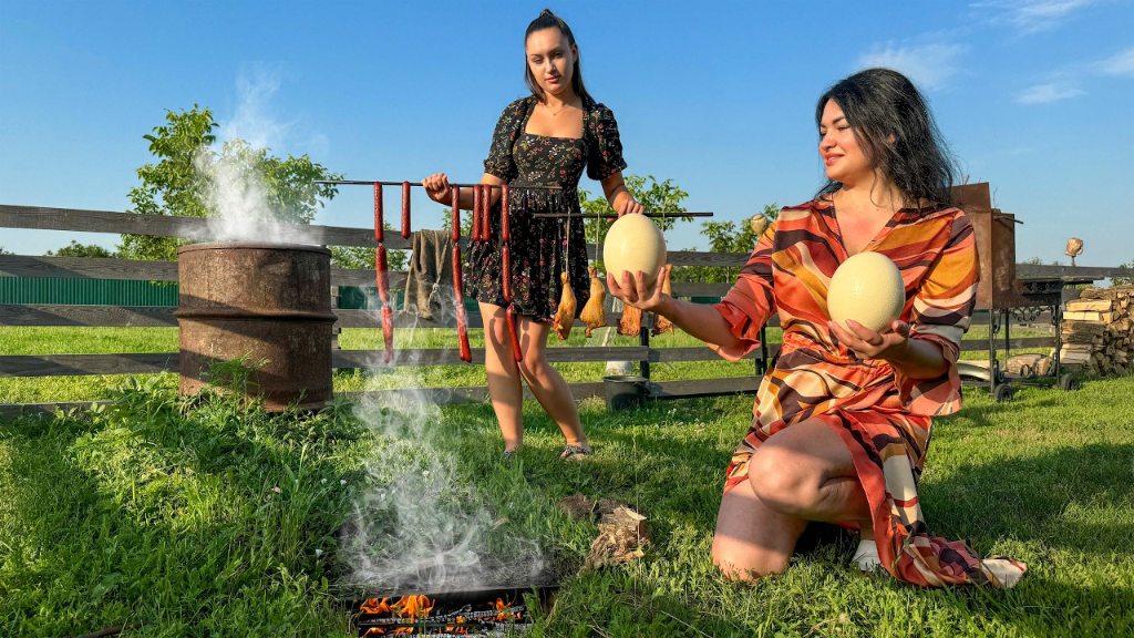 20 Litres of Cold Soup with Fragrant Omlette from Ostrich Eggs🥚🥚🥚 - COS.TV