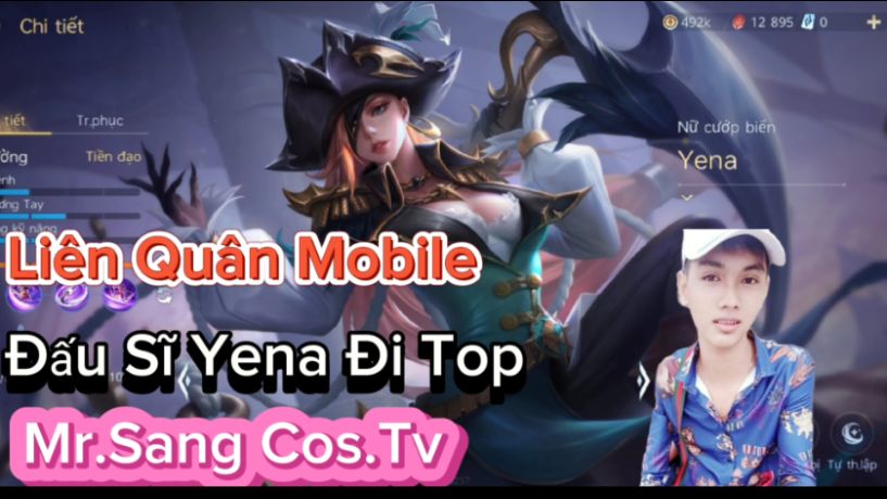 Liên Quân Mobile Đấu Sĩ Yena Đi Top 👉 Mr.Sang Cos.Tv👈 🤩20/6/24🤩 - COS.TV
