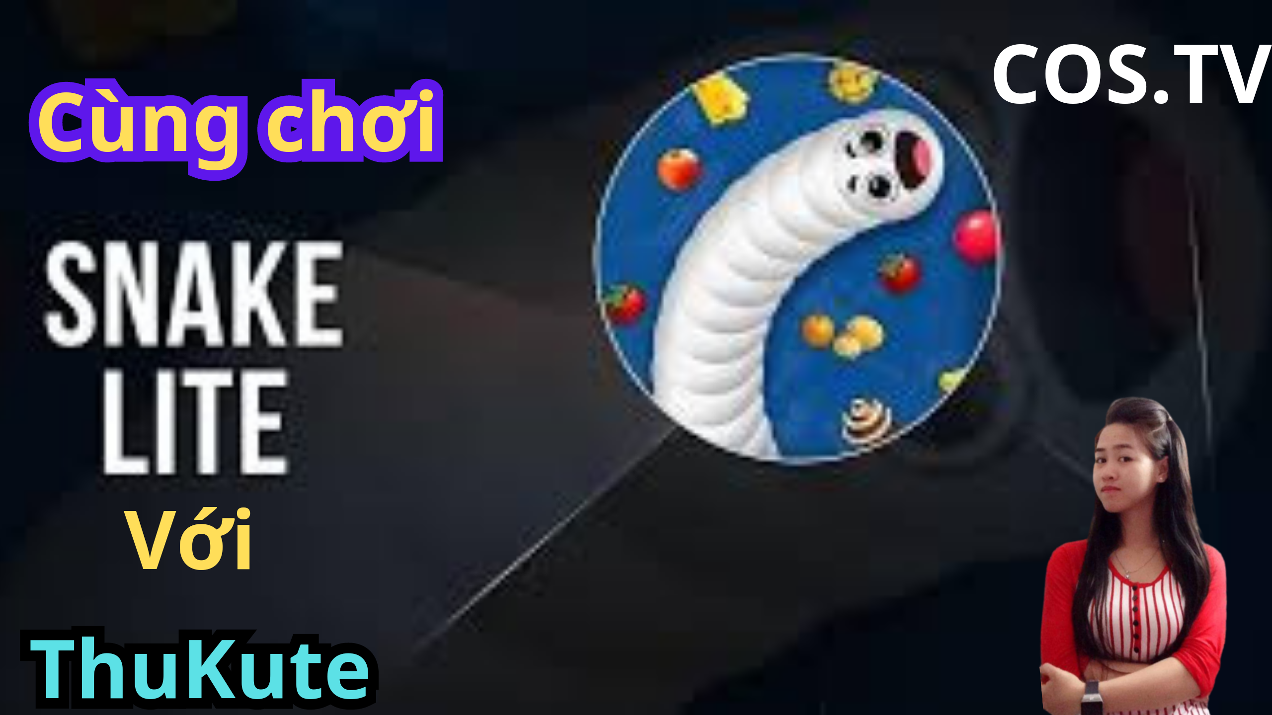 Cùng chơi SNAKE LITE🐍 với ThuKute - COS.TV