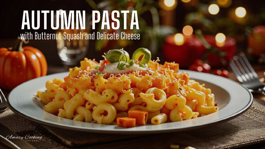 Autumn Pasta with Butternut Squash and Delicate Cheese by Amazy Cooking ...