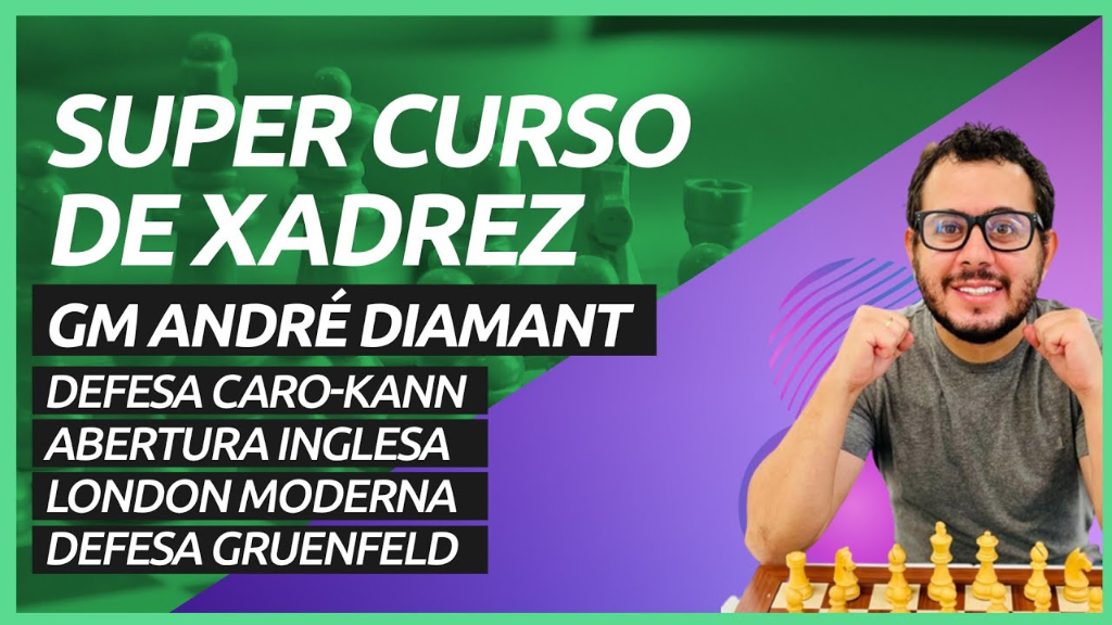 Xadrez combo total GM Diamant - Caro-kan Inglesa Gruenfeld e London - aprenda xadrez do início ...