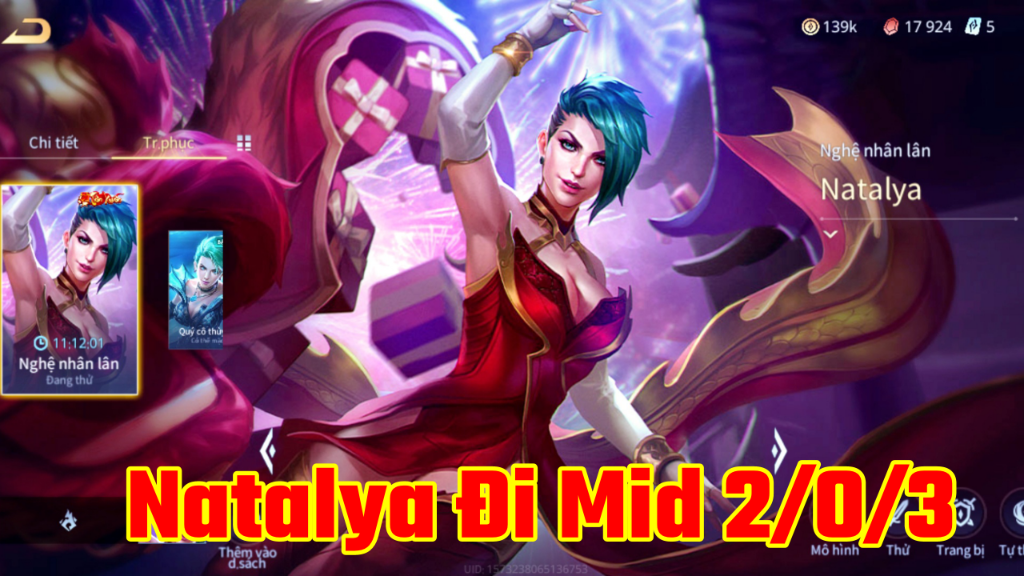 Pháp Sư Natalya Đi Mid Game Liên Quân Mobile - HIẾU COS.TV - COS.TV