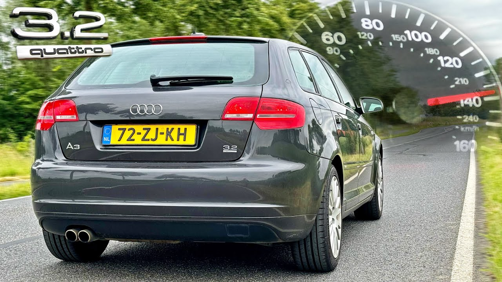 2006 AUDI A3 3.2 VR6 100-200 SOUND & POV - COS.TV