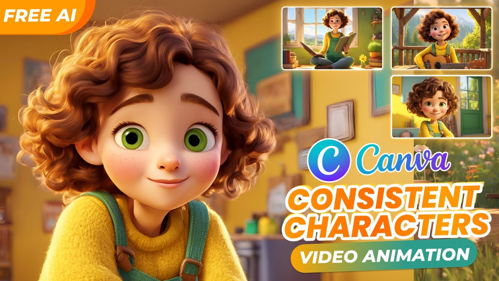 Full Course - How to Create 3D Consistent Character Videos with Canva ...