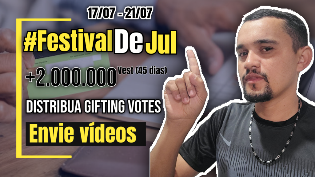 #FestivalDeJul nova campanha +2 milhões de VEST em premiaçoes.🤑🤑 # ...