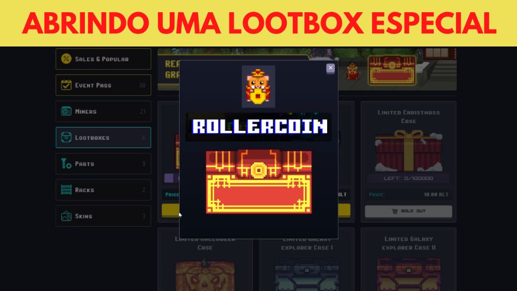 ROLLERCOIN | ABERTURA DE UMA LOOTBOX ESPECIAL - COS.TV