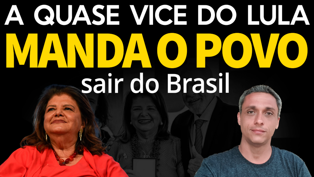 Quase Vice presidente de LULA manda o povo sair do Brasil. É um bostil ...