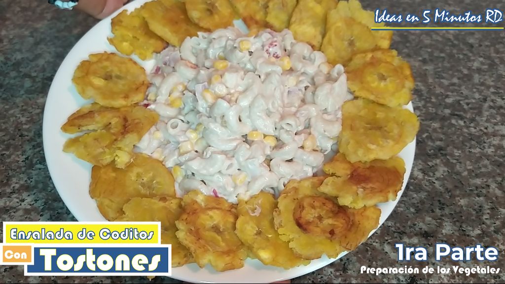 Ensalada de Coditos receta Fácil y Rápida, 1ra Parte - COS.TV