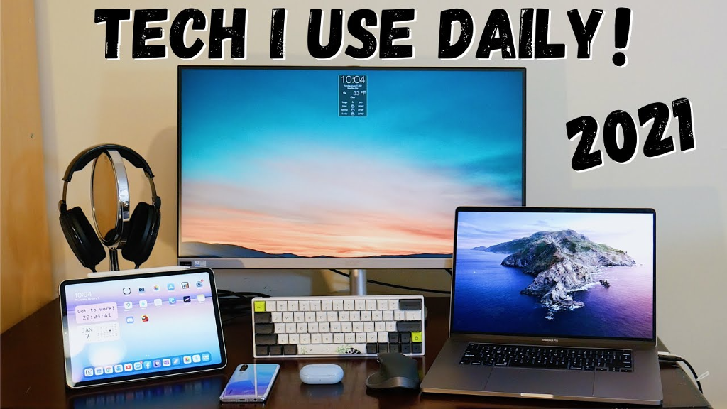TECH I USE DAILY IN 2021! My Current Tech Setup - COS.TV