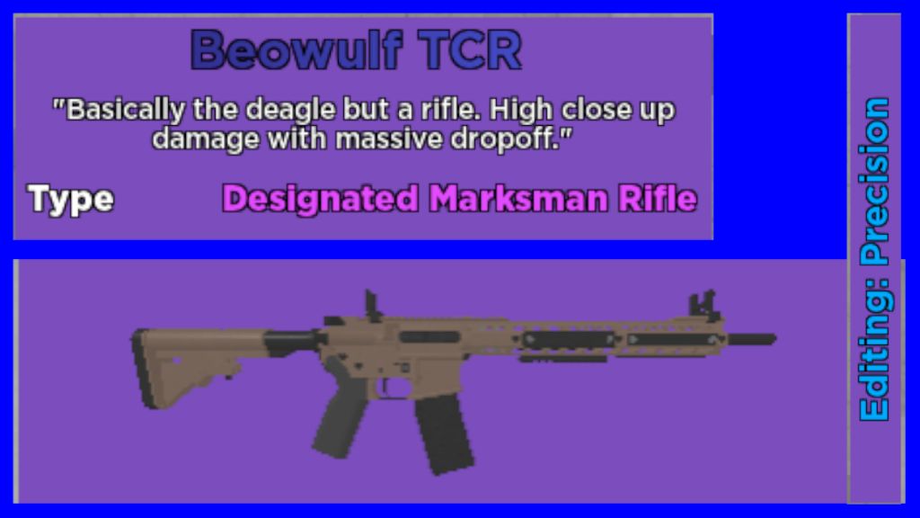 Bullet Frenzy "Precision" Weapon: Beowulf TCR (Roblox Experience) - COS.TV