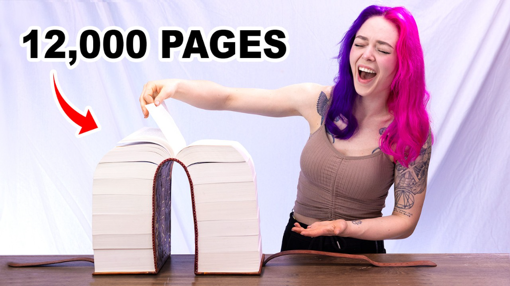 I Made A 12 000 Page Bookbinding Abomination Cos Tv